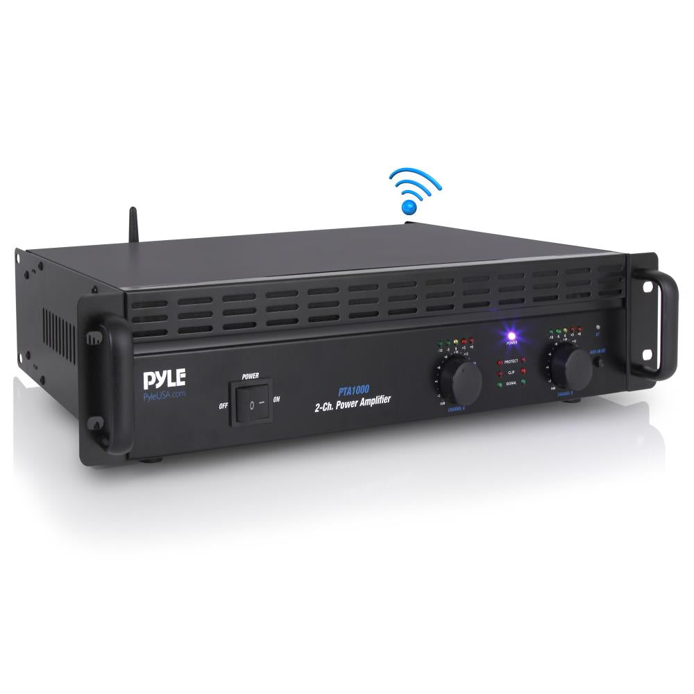AMPLIFIER PYLE PRO 1000WATT 2 CHANNEL BRGABLE;RACK MOUNT with Bluetoot ...