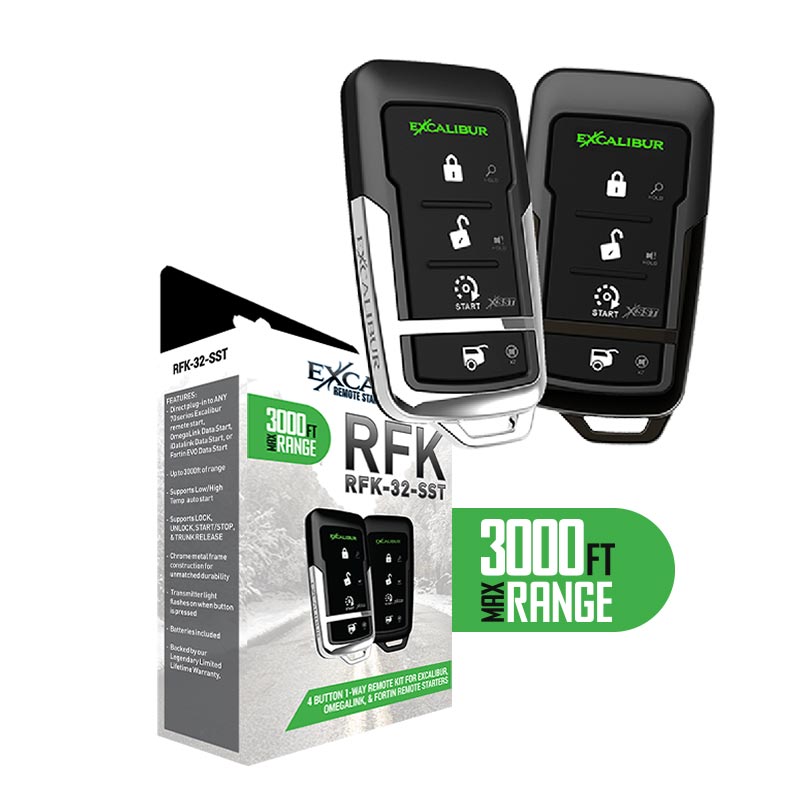 Excalibur 4-Button 1-Way Remote Kit for Excalibur Omegalink and Fortin
